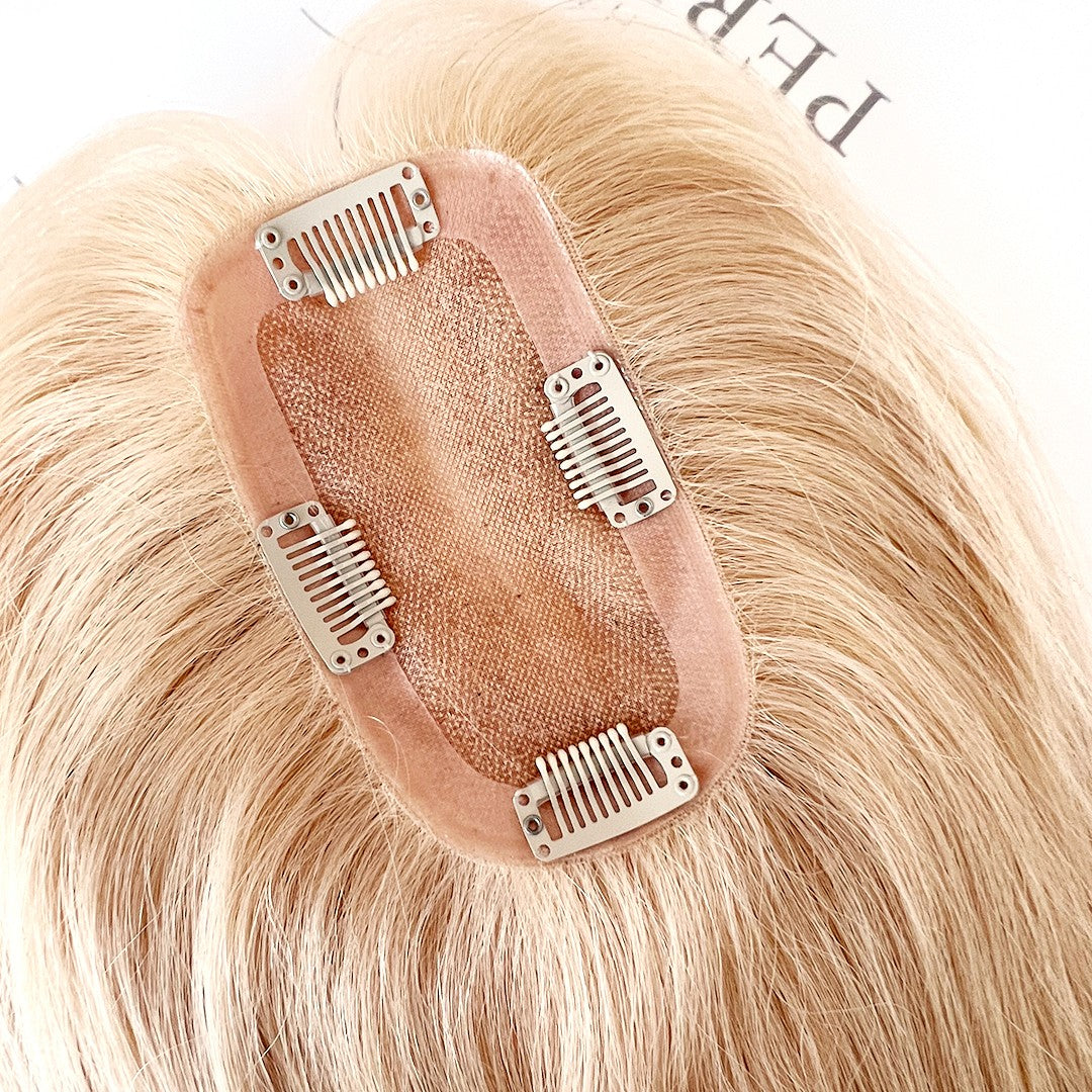 Hair Toppers For Women Platinum Blonde Hair Topper – Hairperfecto